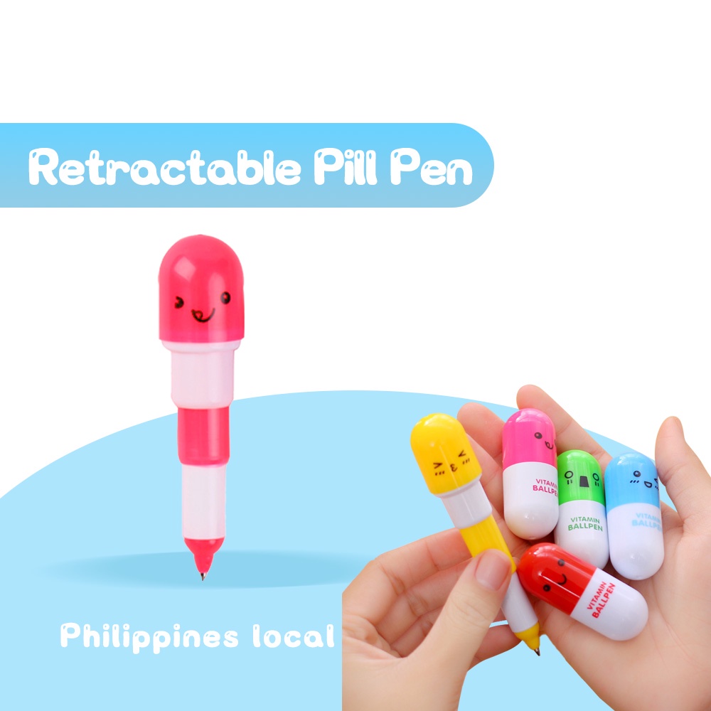 TOTOO gel pen Mini Cute Expression Pill Ballpoint Pen Capsule ...