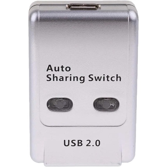 ️2 Ports USB 2.0 Auto Sharing Switch Hub Control Box for Printer ...