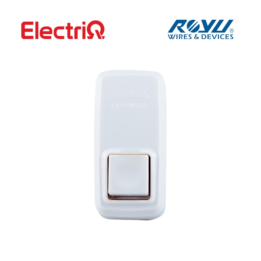 Electriq l Royu Surface Mounted Doorbell Push Button Switch REDSW103 ...