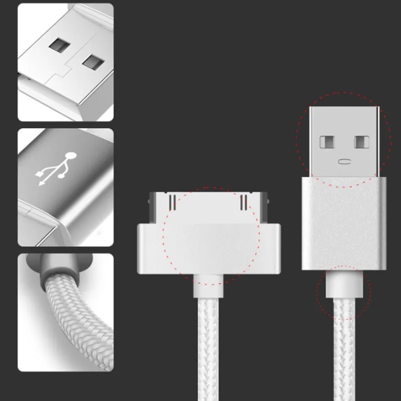 유USB Cable Charge Fast Charging for iphone 4 s 4s 3GS 3G iPad 1 2 3 ...