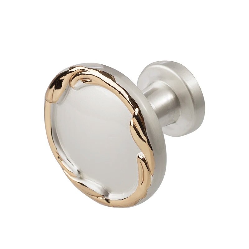 Keenkee furniture hardware fitting zinc alloy white with gold decor ...