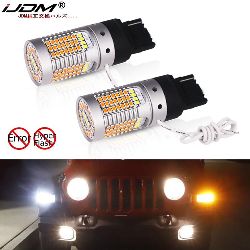 iJDM No Hyper Flash 21W 7440 992A T20 LED Switchback LED Bulbs For 18 ...