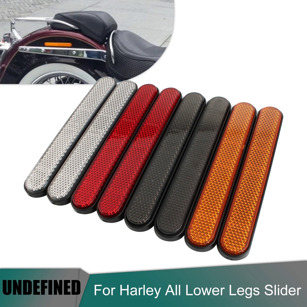 Motorcycle Reflector Sticker Rectangle Saddlebag Latch Cover Reflectors ...