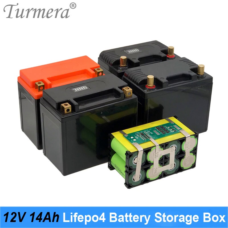 Turmera 12V 14Ah Motorcycle Battery Storage Box 12.8V 4S 40A Balance ...