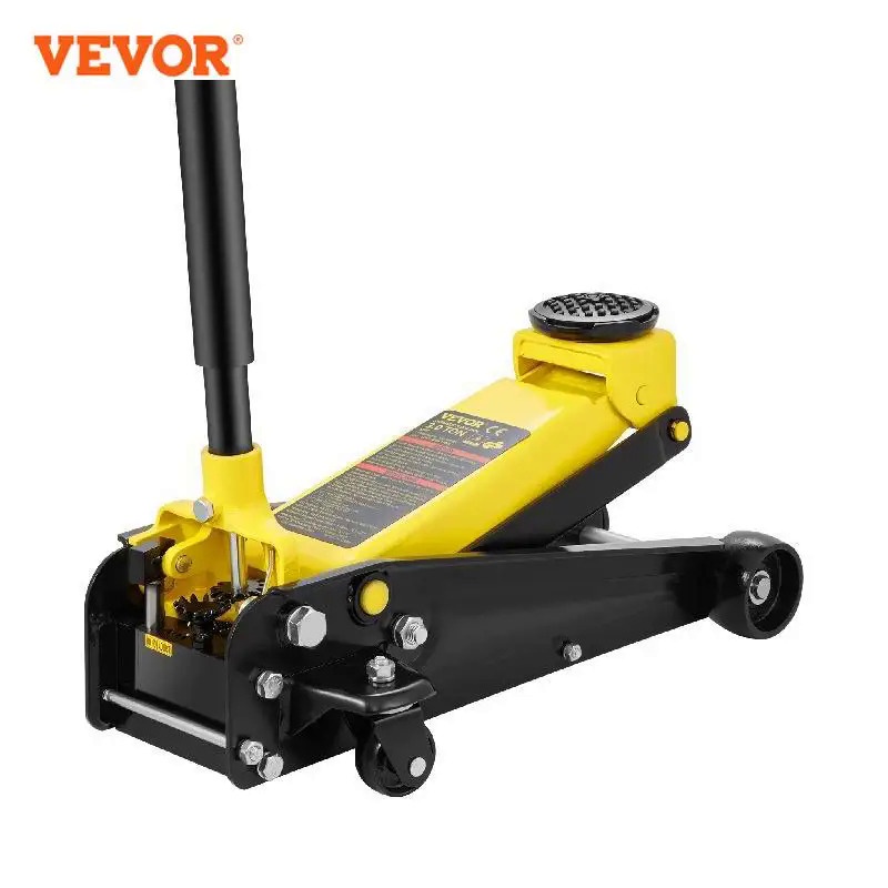 VEVOR Car Jack 3 Ton Floor Jacks Heavy-Duty Steel Racing Jack W/ Single ...