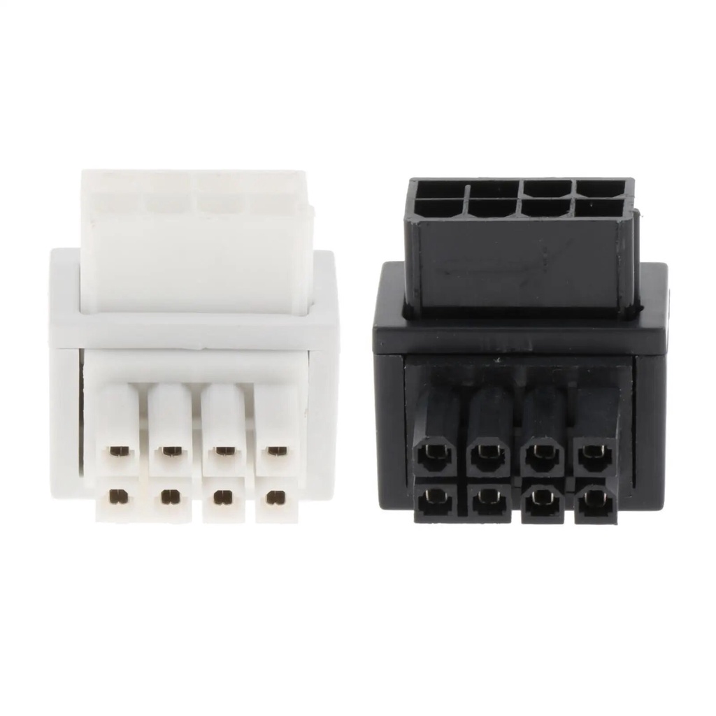 Power Adapter 8 Pin Female to 8 Pin Male Turning The Cables Down Angled ...
