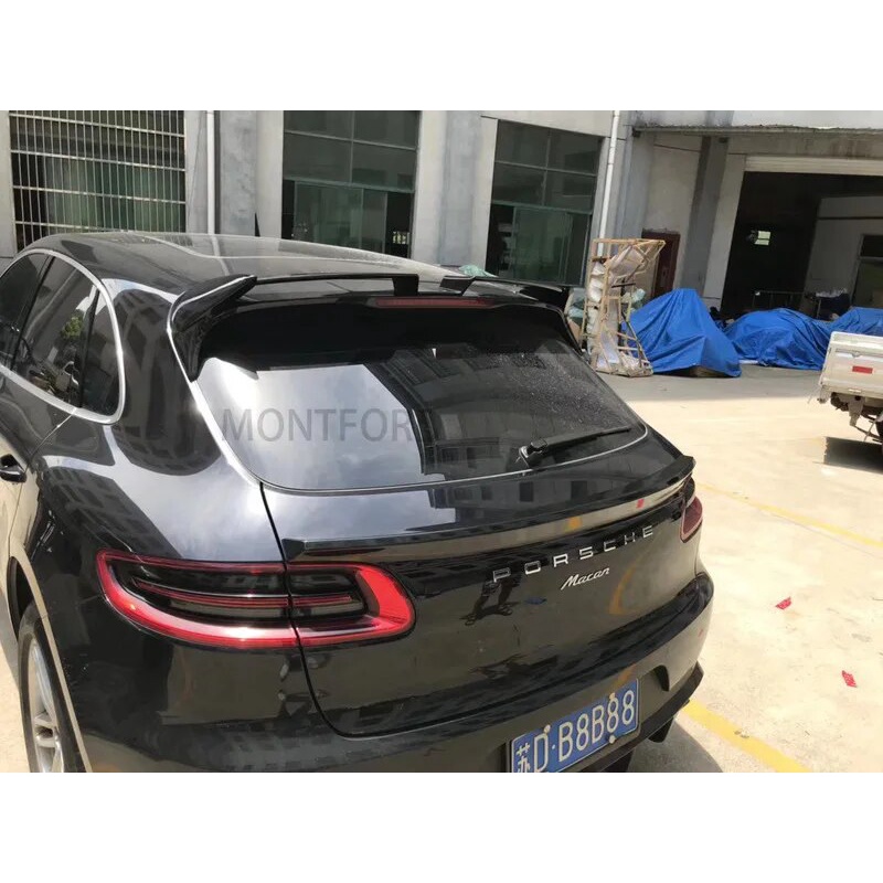 ☯ABS Material Rear Roof Spoiler Boot Middle Wings for Porsche Macan ...