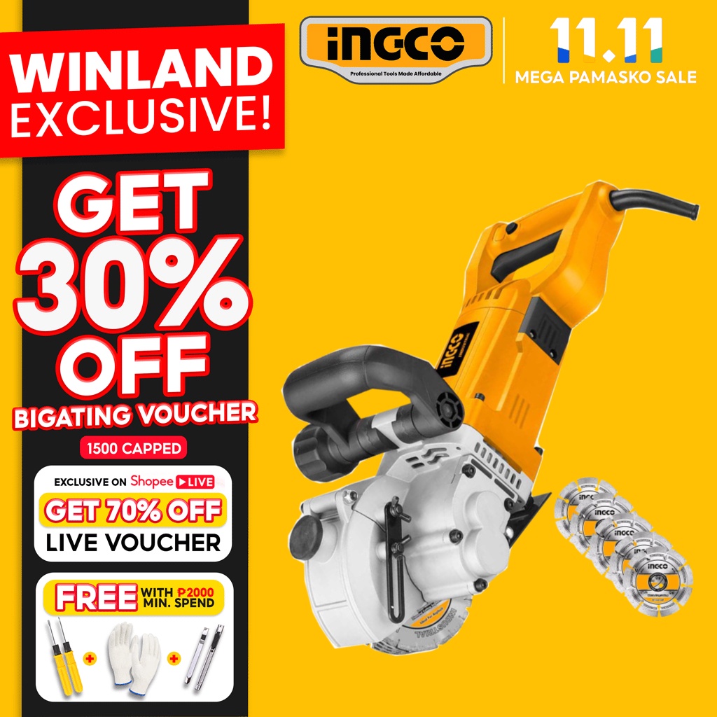 INGCO by Winland Wall Chaser 3000W WLC30001 ING-PT | Shopee Philippines