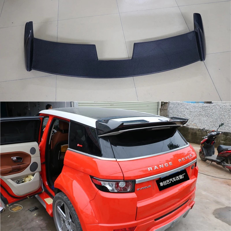 ~Evoque Carbon Fiber Rear Window Mount Spoiler Evoque Roof Spoiler Wing ...