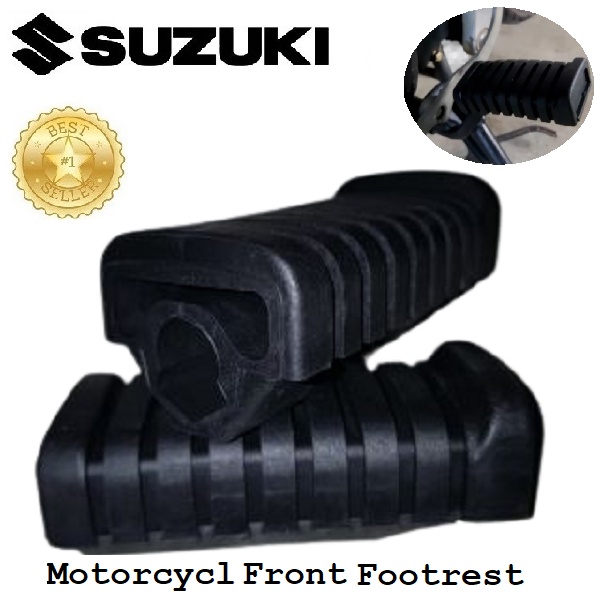 SUZUKI Smash 115 1Pair Motorcycle Front Footrest Brand New Color Black ...