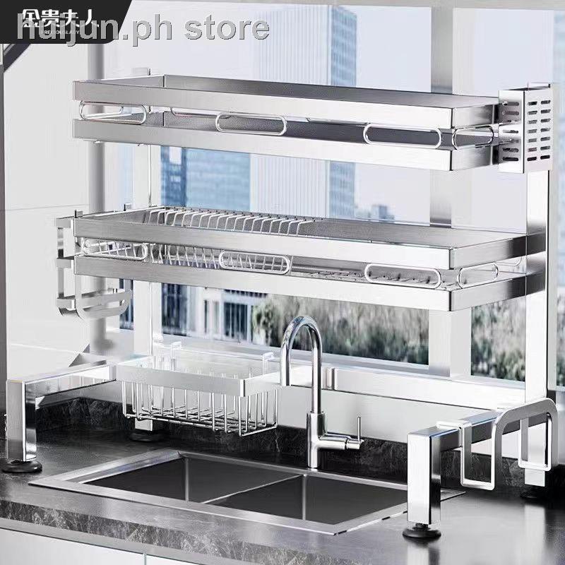 Dishwasher storage rack 304 stainless steel sink rack kitchen storage ...