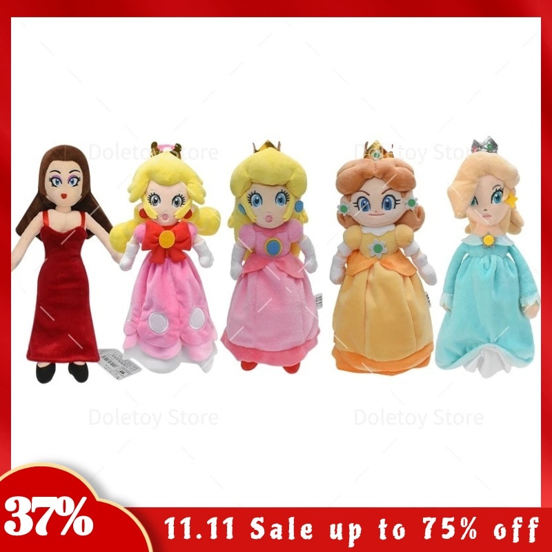 Game Plush Lady Princess Peach Daisy Rosalina Lovely Girls Dolls Soft ...