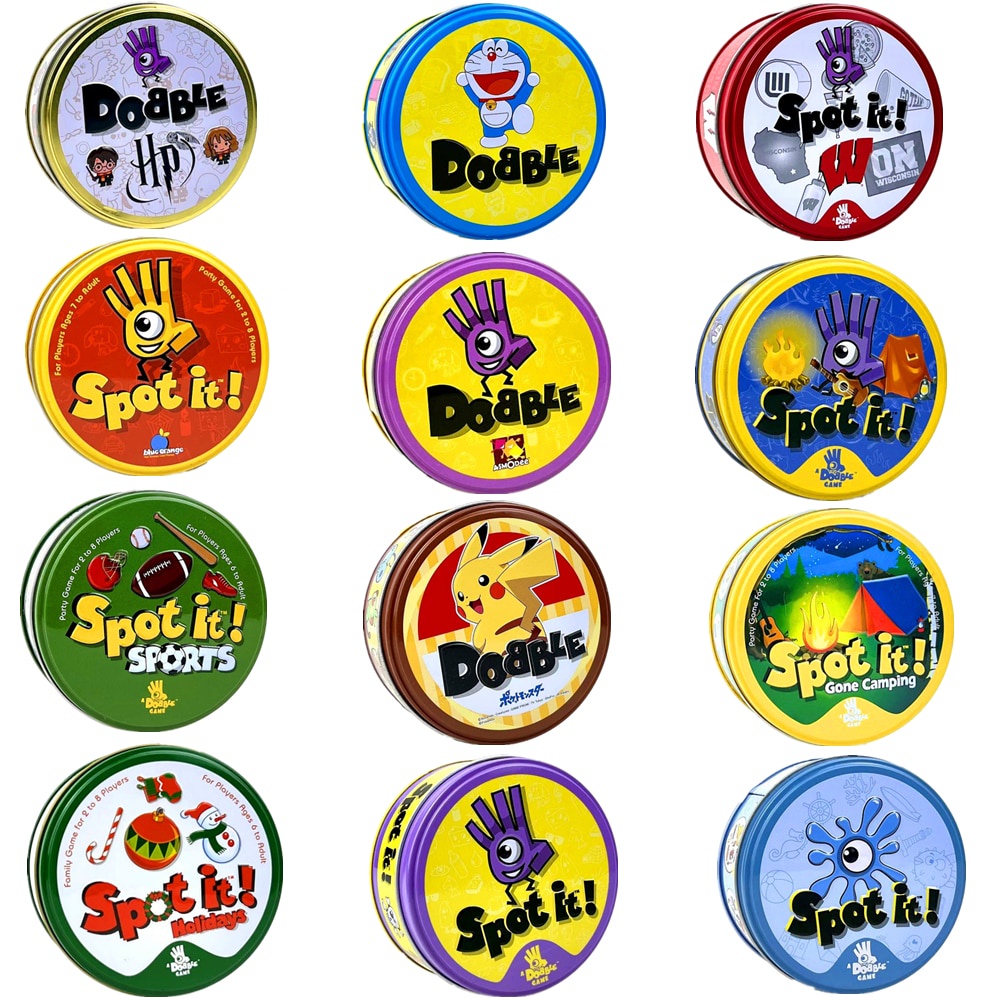 Spot It Dobble Pokemon Pikachu Anime Game Sports Animals Card Game ...