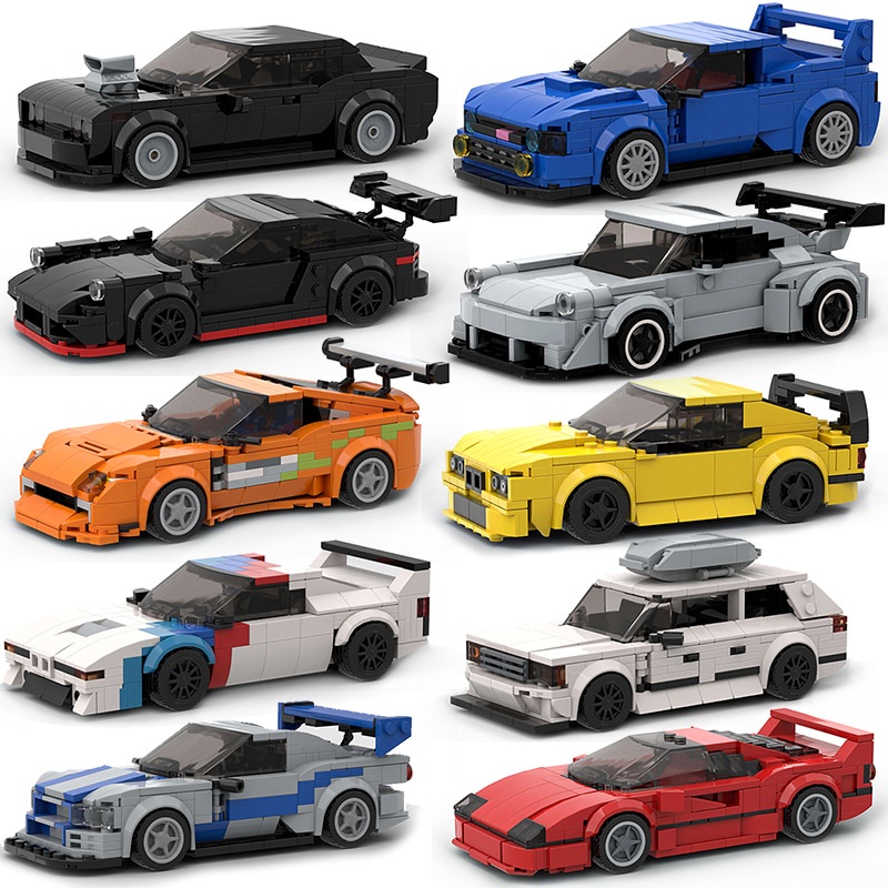 MOC 911 MK4 Supra Speed Champions Racing Car Sports RS6 RX-7 Building ...