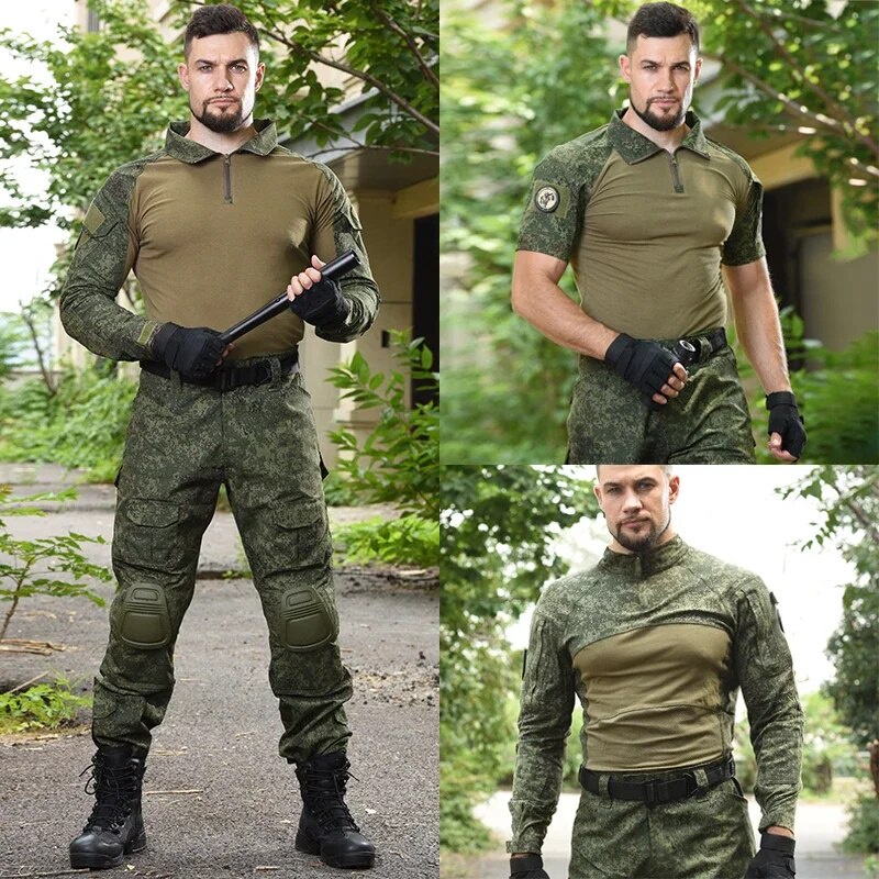 HAN WILD Russian Military Uniform Russia Army Camouflage Frog Suit ...