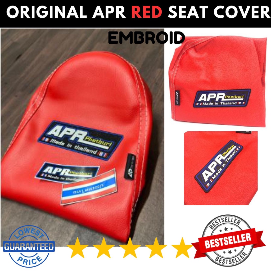 APR RED SEAT COVER FOR YAMAHA FAZZIO 125 THAI APR SEATCOVER RED TAHI ...