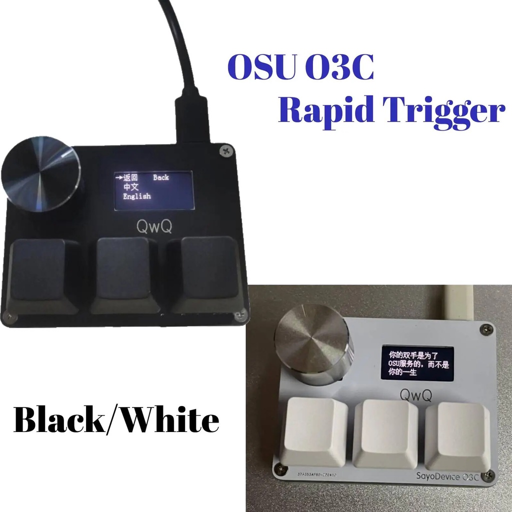 ⋚SayoDevice OSU O3C Rapid Trigger Hall Switches Wooting Magnetic Red ...
