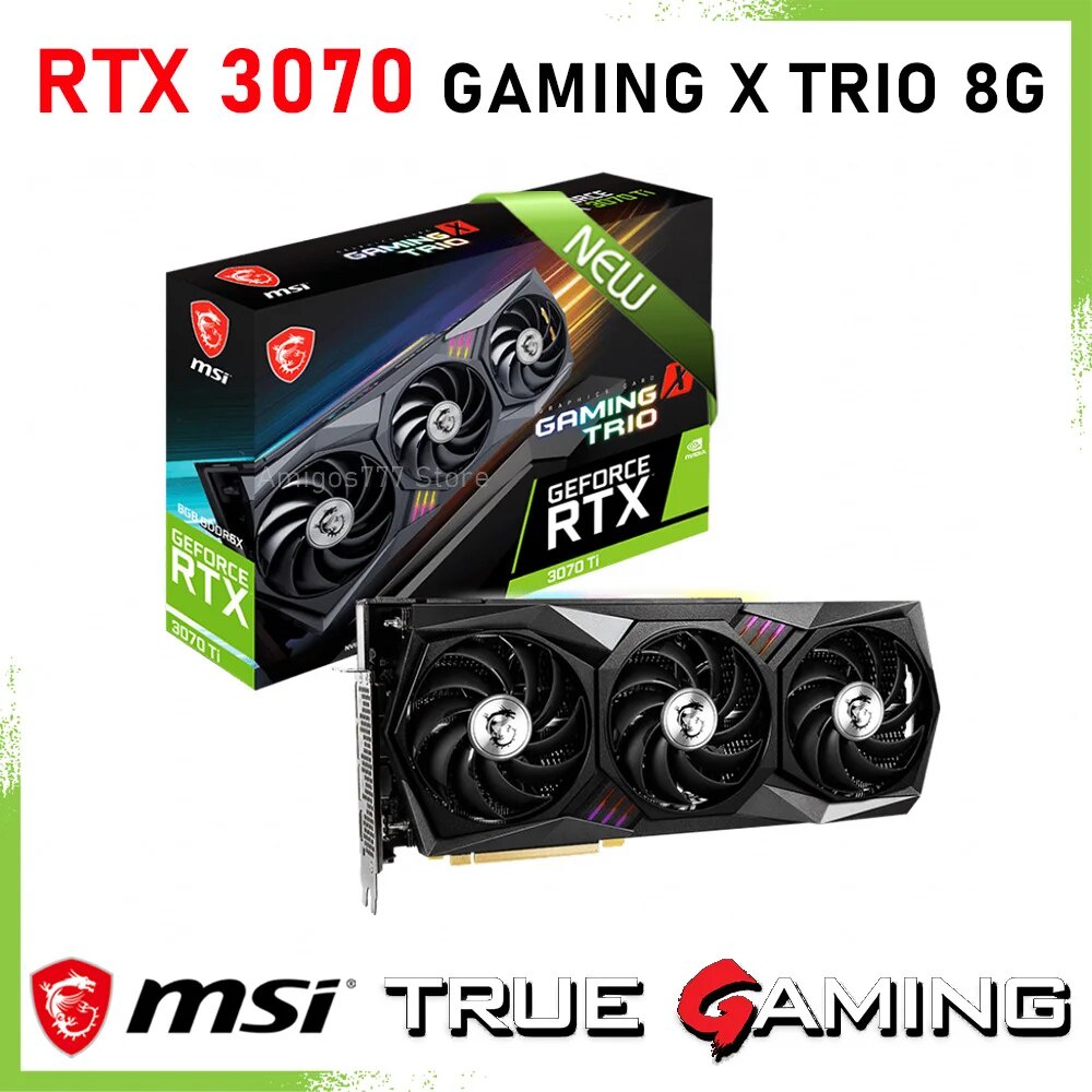 】MSI RTX 3070 Ti Graphics GDDR6X Card 8GB 256bit Desktop RTX 3070Ti Video Card GDDR6X PCI Expre&
