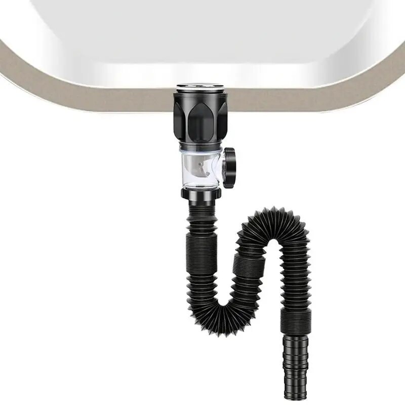 New Flip Top Sink Drain Pipe Set Retractable Deodorant Sewer Drainage ...