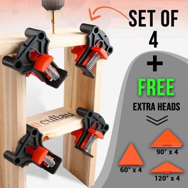 12PCS Clamp Set 60/90/120 Degrees Corner Clamp Wood Angle Clamps ...