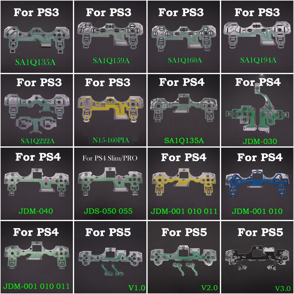 Buttons Ribbon Circuit Board for PS2 PS3 PS4 Pro Slim JDM 030 040 055 ...