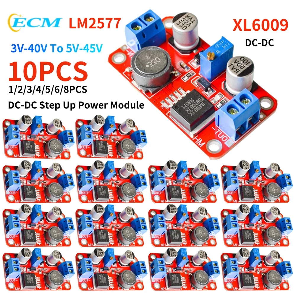 XL6019 DC-DC Step Up Power Module 3V-40V To 5V-45V DC-DC Boost Volt Converter Adjustable Power ♦ ...