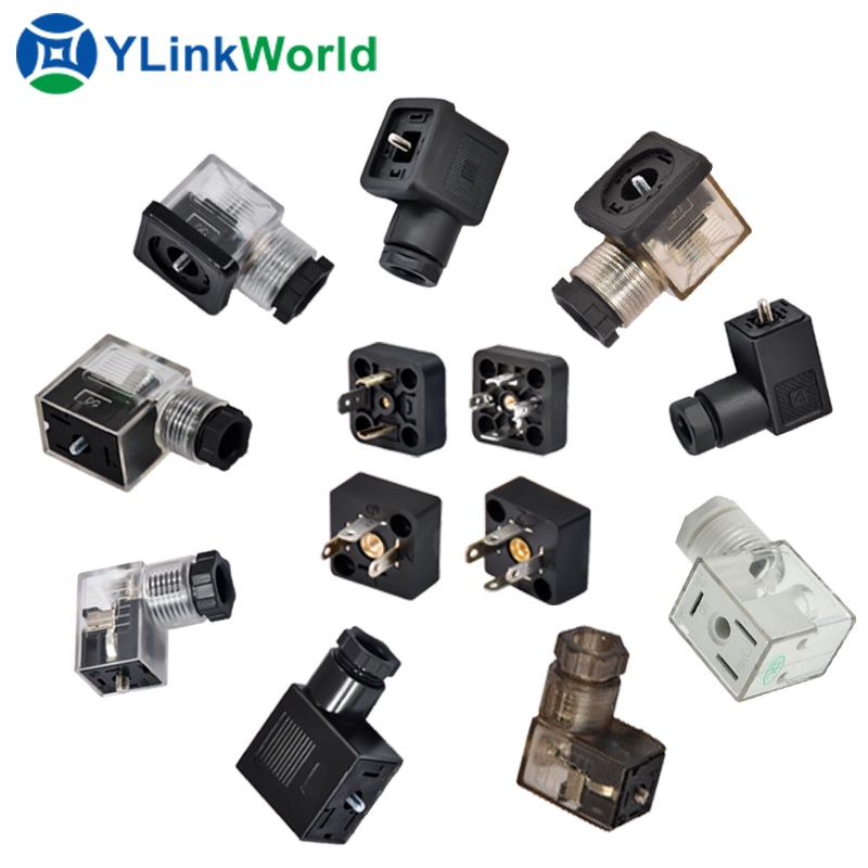 waterproof din 43650 connector male female 2+PE 3+PE molded socket ...