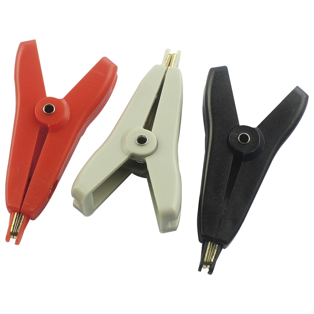 20A Colorful Plastic Gold Plated Alligator Clamp Mini Alligator Clips ...