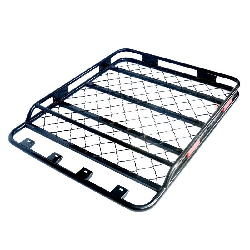 Universal Black Steel Off Road 4x4 Roof Luggage Rack Carrier Basket SUV ...