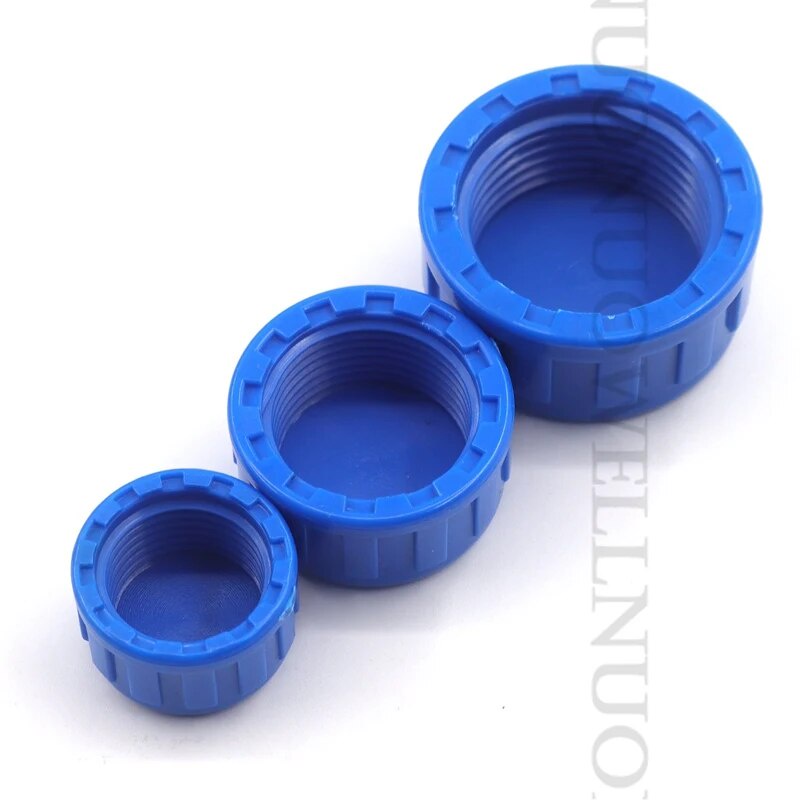 2pc PVC Female Thread Connectors PT Thread PVC End Cap Garden ...