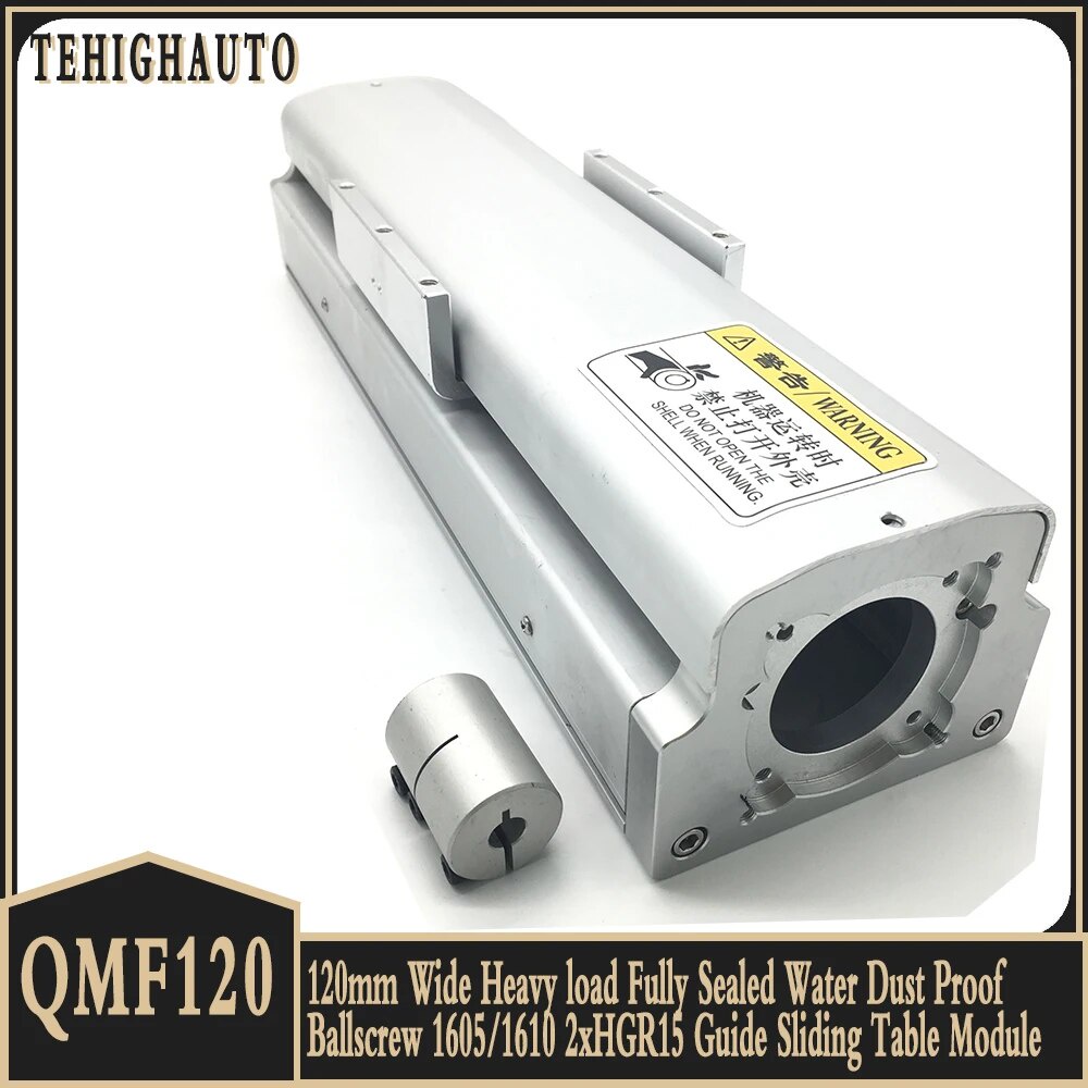 CNC Heavy Load Fully Enclosed Guide 120mm Wide Slide Stage Actuator ...