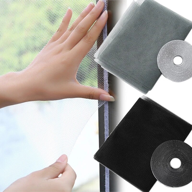Bug Flying Door Self Room Window Protector Black Screen Curtains ...