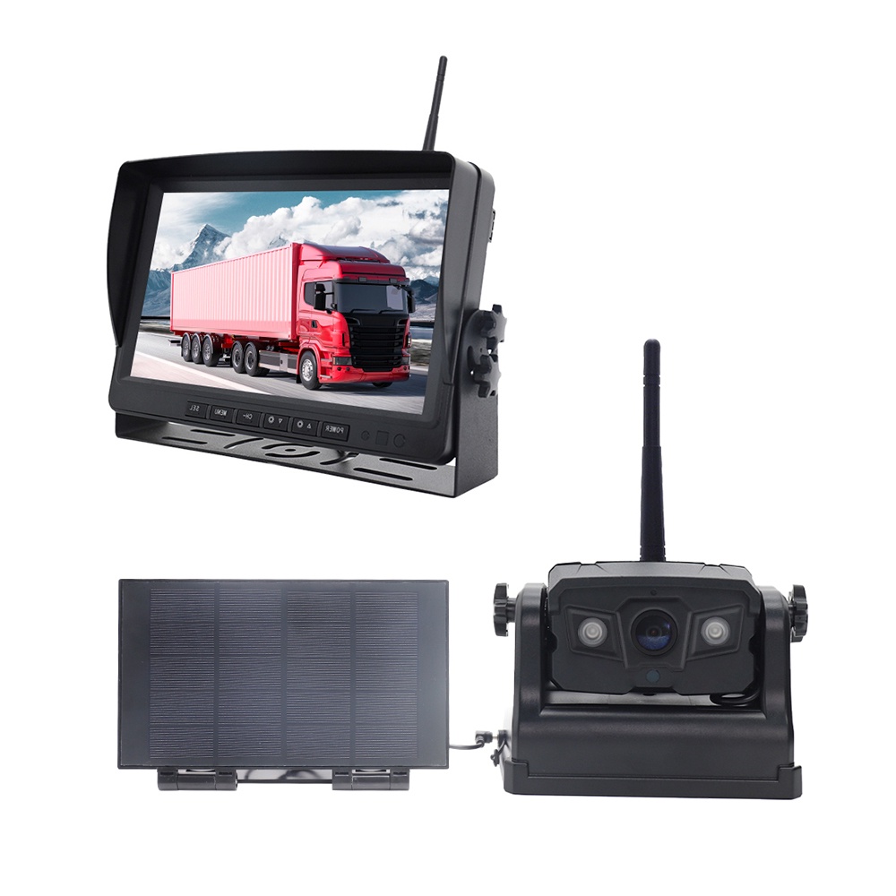 Customized Magnetic Solar Wireless Backup Camera and 7 inch Monitor ...