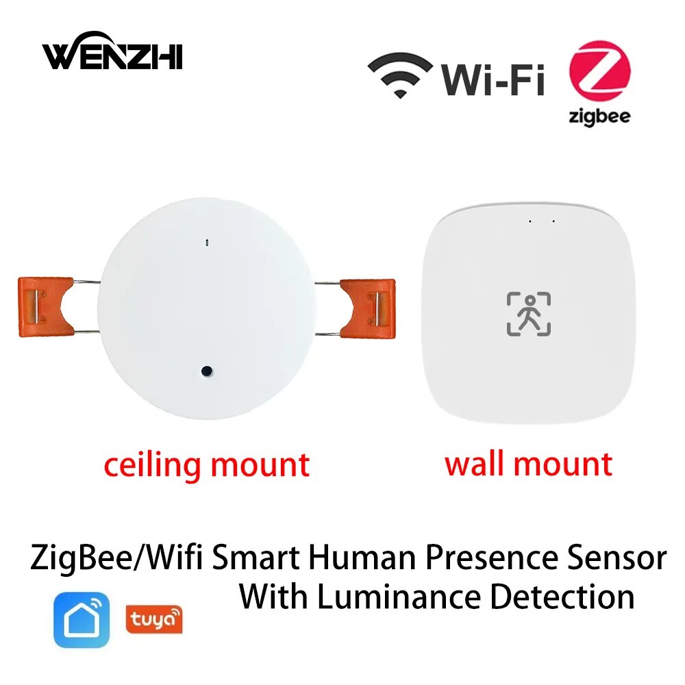 ZigBee Wifi MmWave Human Presence Motion Sensor With Luminance/Distance ...