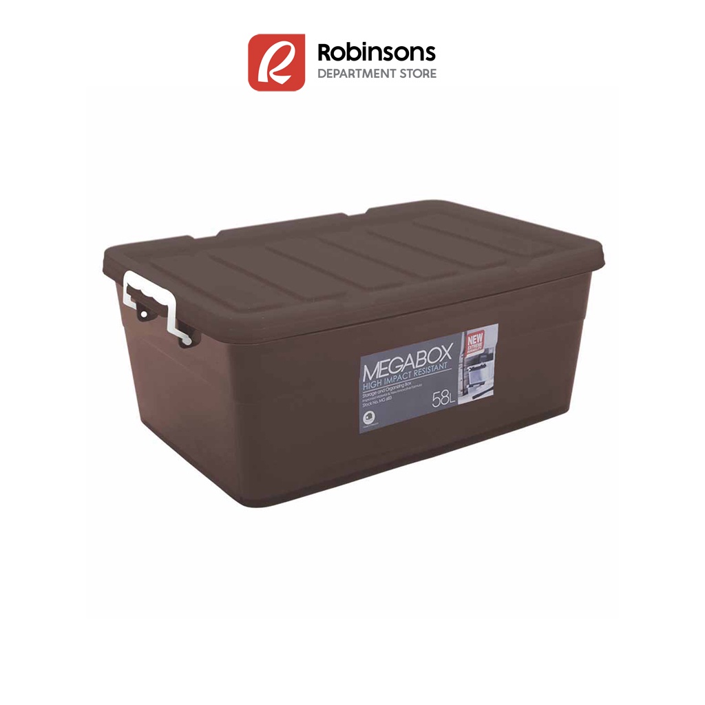 Megabox 58L Storage Box (Dark Brown) | Shopee Philippines