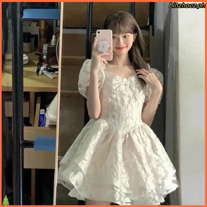 Elegant White Dress For Woman Korean Summer Dress Plus Size Graduation ...