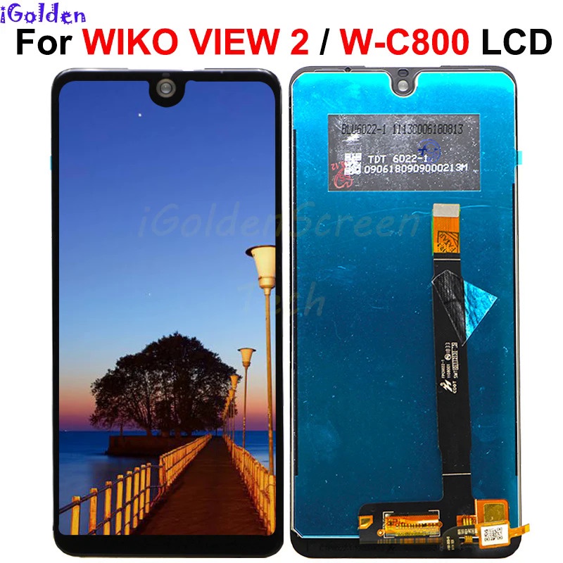 ♔For Wiko View 2 w_c800 LCD Display with Touch Screen Digitizer Mobile ...