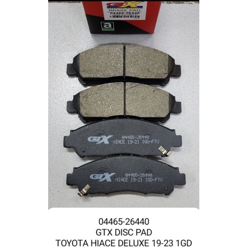Disc Pad Toyota HIACE DELUXE 1GD (2019-2023) | Shopee Philippines
