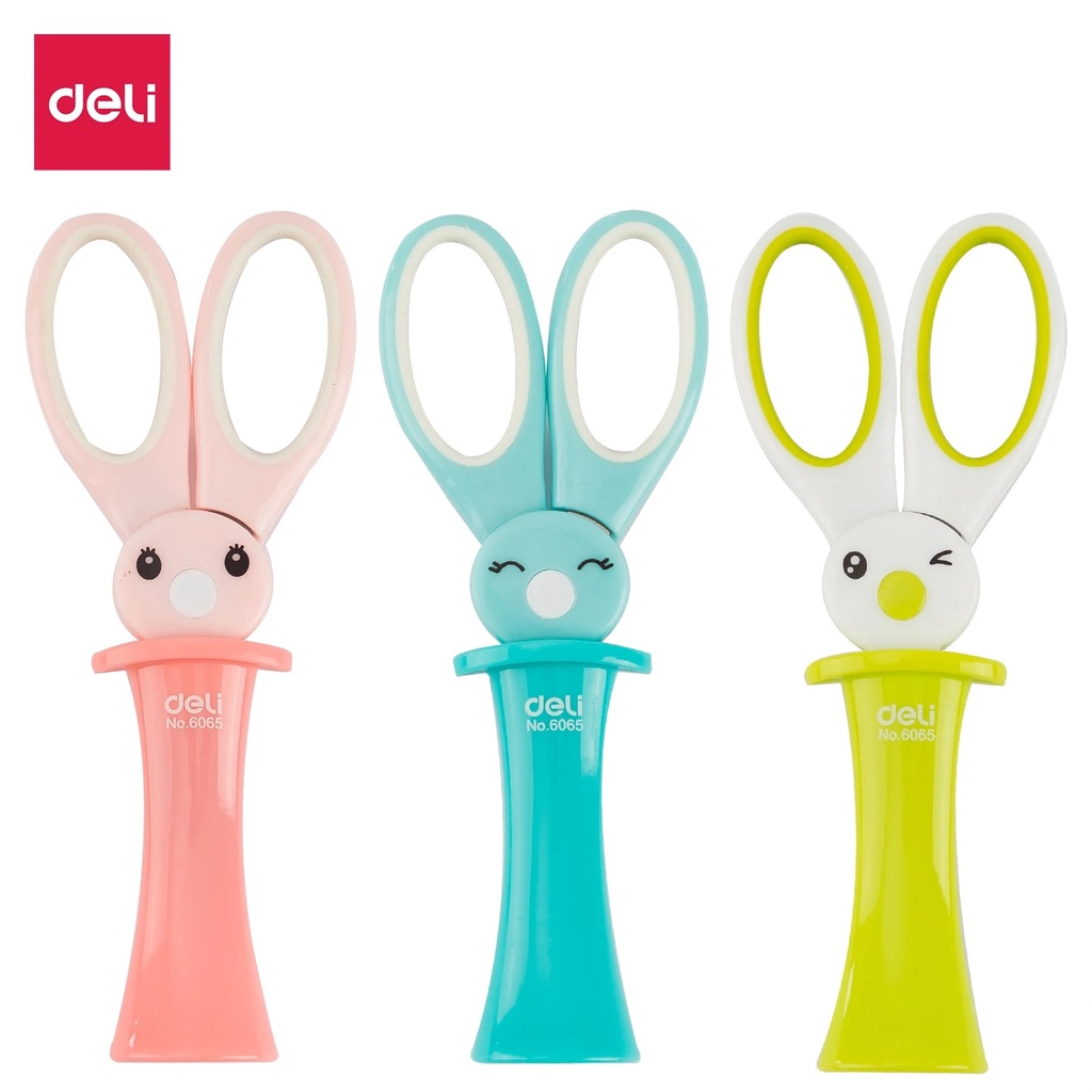 DELI School Scissors Cute Kawaii Rabbit DIY Diary Decorating Hand Craft ...