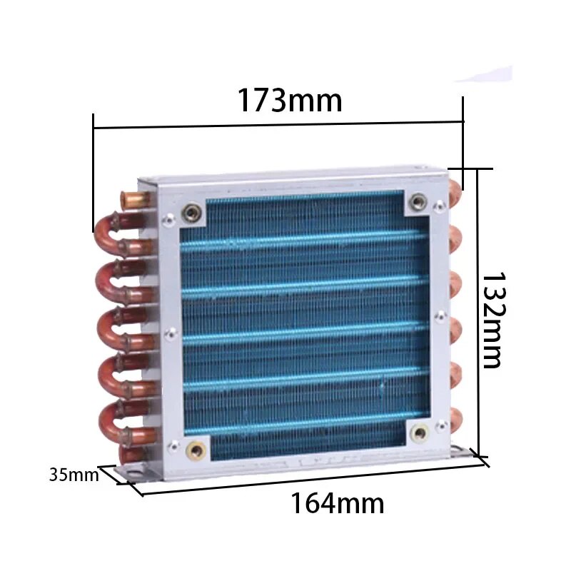 【Small shell condenser radiator refrigerator freezer water-cooled ...