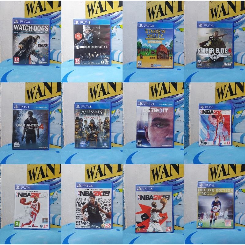 PS4 CD GAMES part - 30 Original | Shopee Philippines