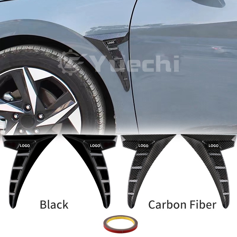 Universal Car Modification Shark Fin Side Air Vents Hood Modification ...