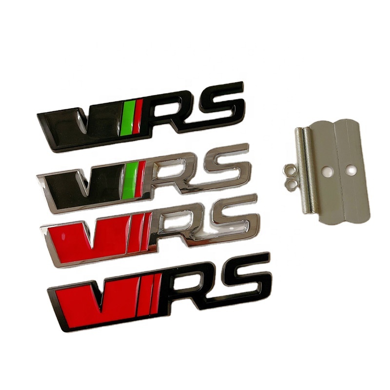 Car Grill Badge 3D Metal Decals Sticker For Skoda VRS Emblem Sticker ...
