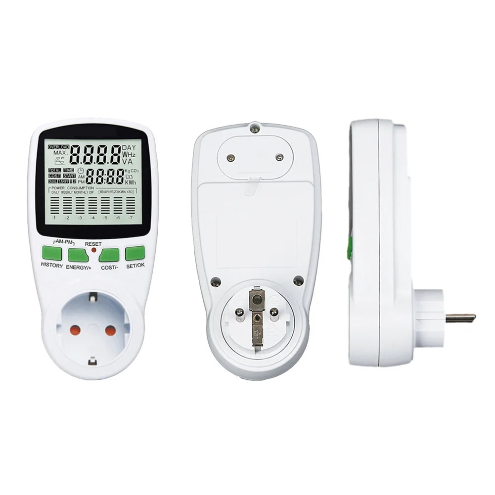 01g Electricity Power Meter Wattmeter LCD Energy Meter Socket Electric ...