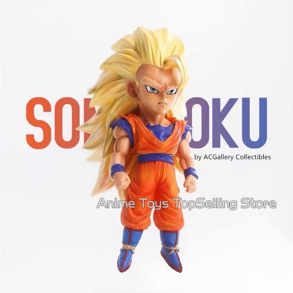 9cm Anime Dragon Ball Z Figure ssj3 Goku Action Figure DBZ PVC ...