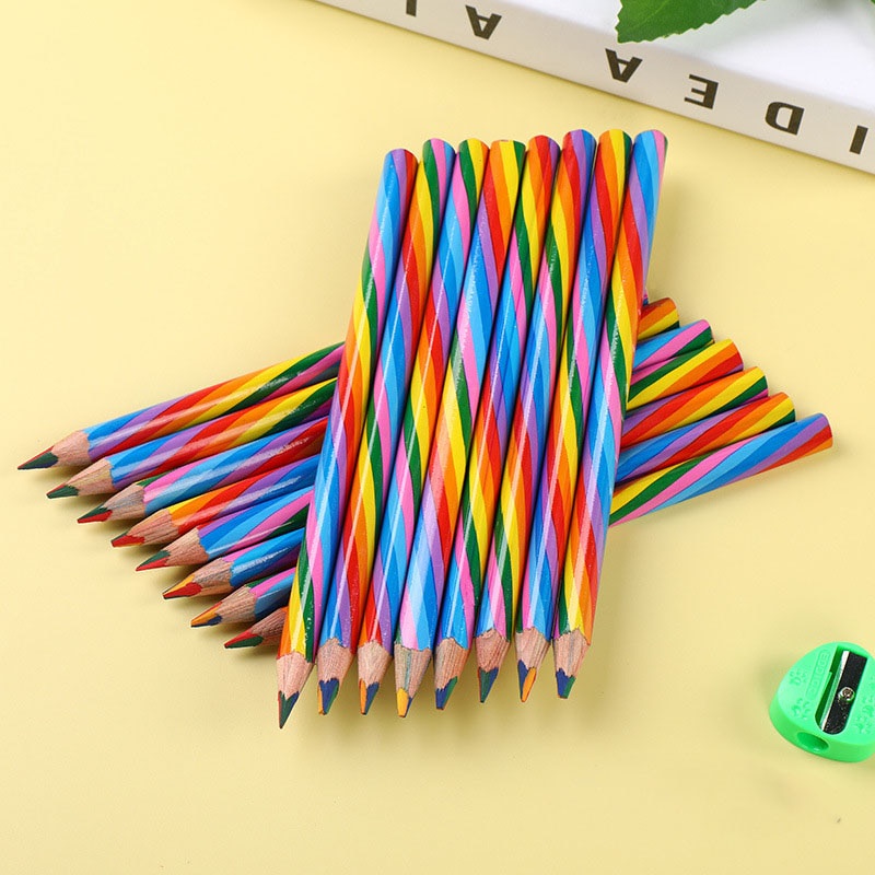 ♨24pcs Color Pencil DIY Cute Kawaii Wooden Colored Pencil Wood for Kid ...