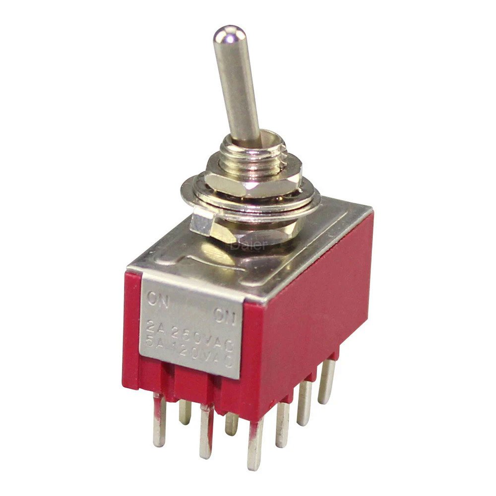 Daiertek 4pdt On On 12 Pin Toggle Switch Pcb Mount Mini Toggle Switch