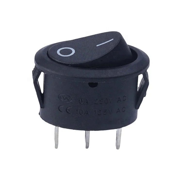 Waterproof Switch Marine 3Pin On Off Mini Rocker Switch 10A 125V 6A ...