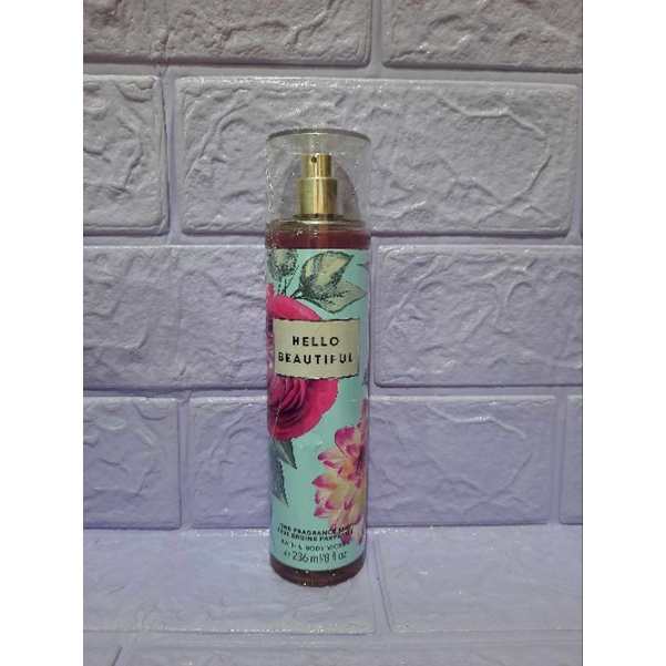Authentic Bath and Body Works Full Size Mist | Hello Beautiful 236ml | Shopee Philippines