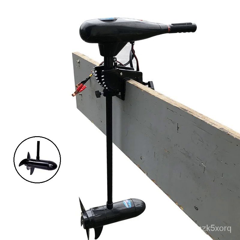 Solar Marine 60LBS 12V Electric Outboard Brush Motor Transom Mounted ...